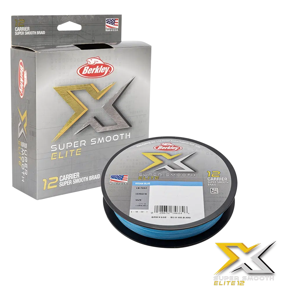 Berkley 12x Elite 10lb 300m Ocean Blue Braid | Tackle World Kawana